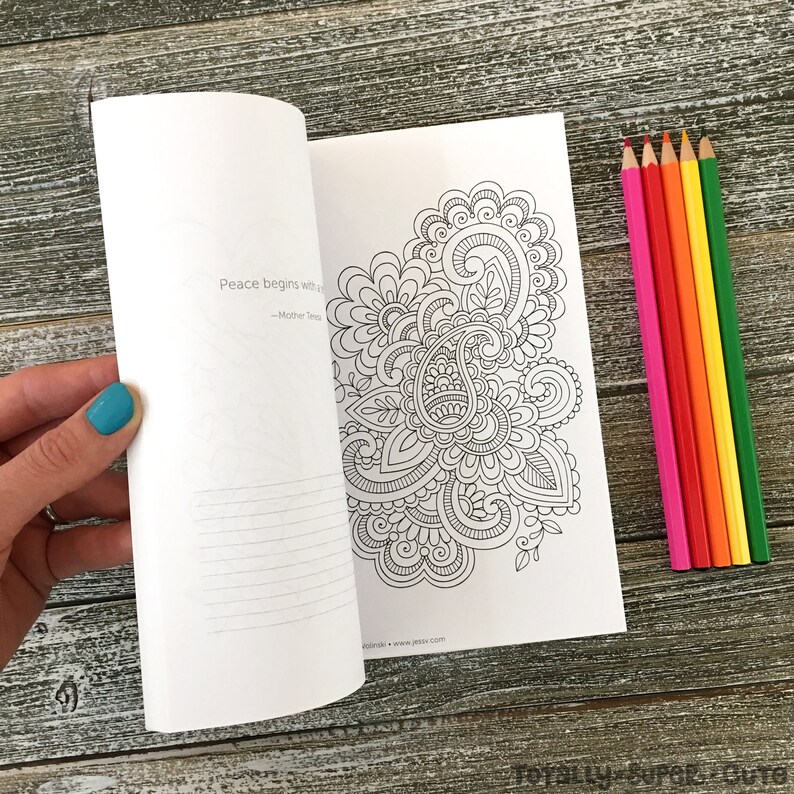 Color Cute On-the-Go Coloring Book by Jess Volinski Small | Etsy