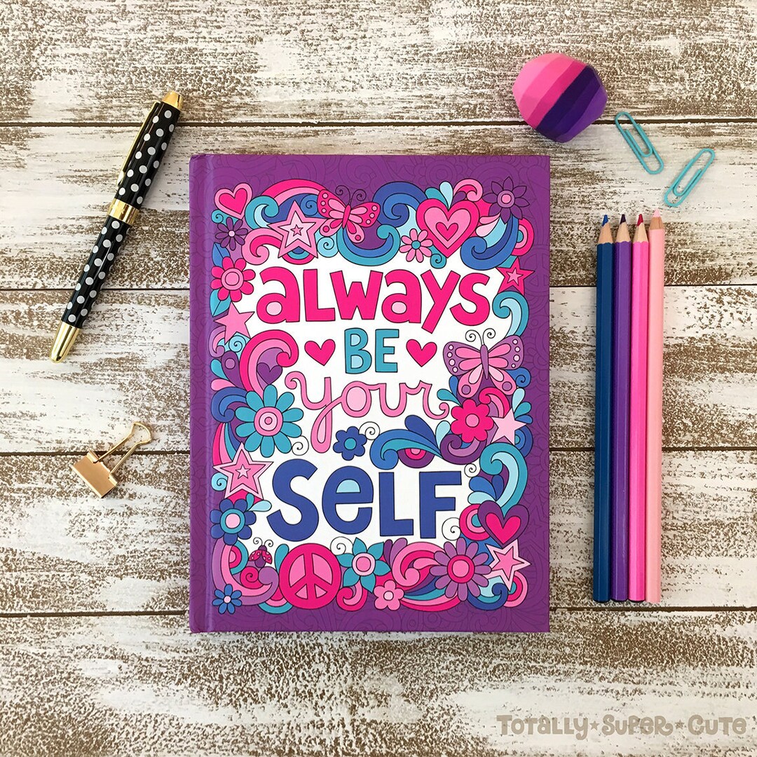 GUIDED WRITING JOURNAL, Notebook Doodles Go Girl Inspiring Writing ...