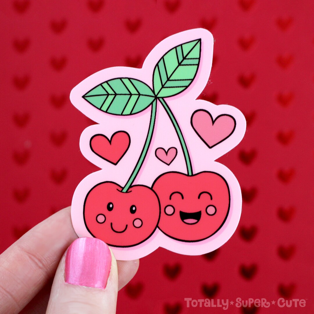 HAPPY CHERRIES Cherry so Sweet Vinyl Decal Sticker Love Laptop Decal ...