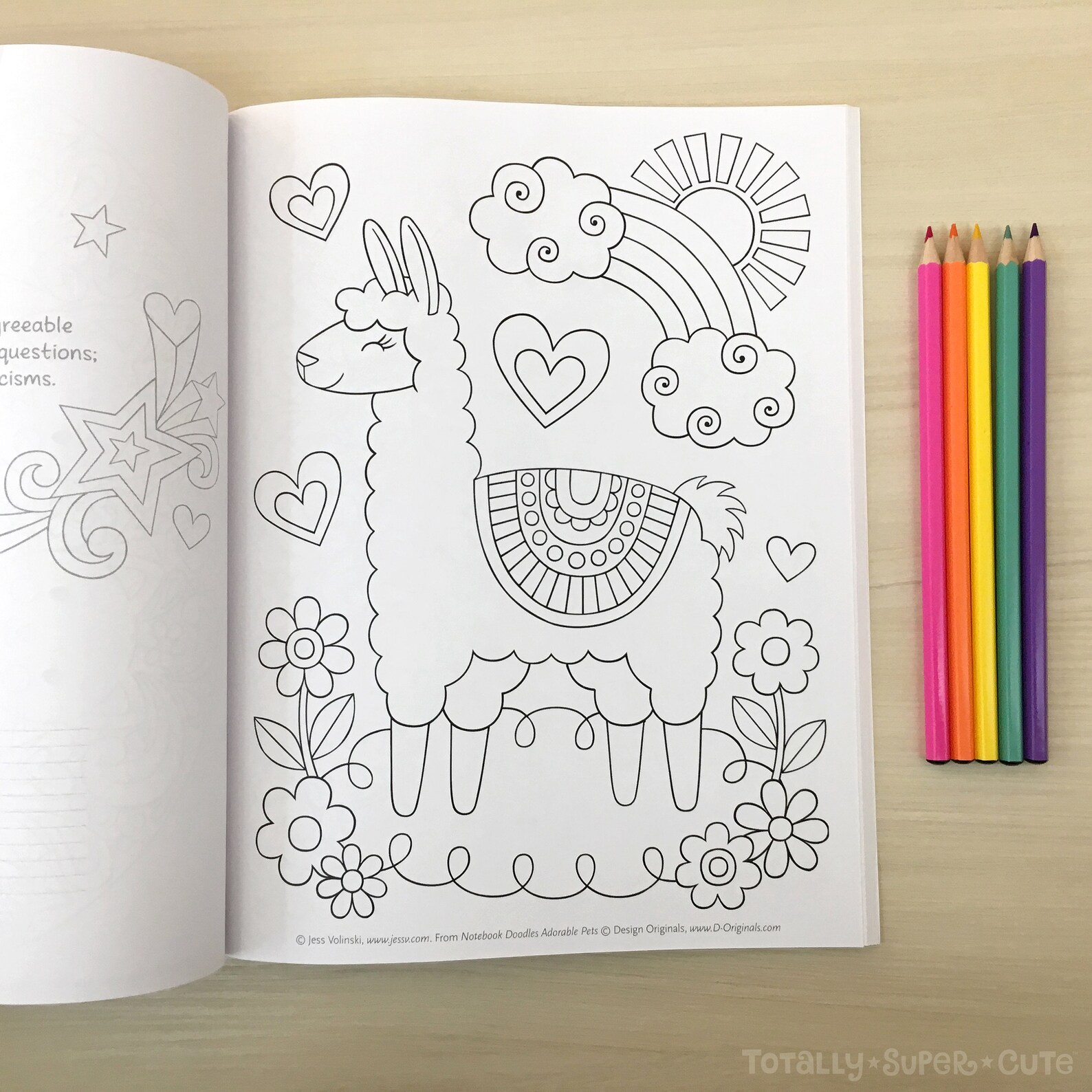 ADORABLE PETS Coloring Book Notebook Doodles by Jess | Etsy