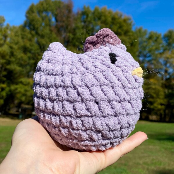 Crochet Plush Chicken - Etsy