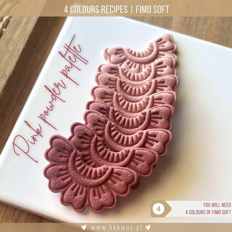 Color Mixing Guide With FIMO SOFT - Pink Powder - Etsy