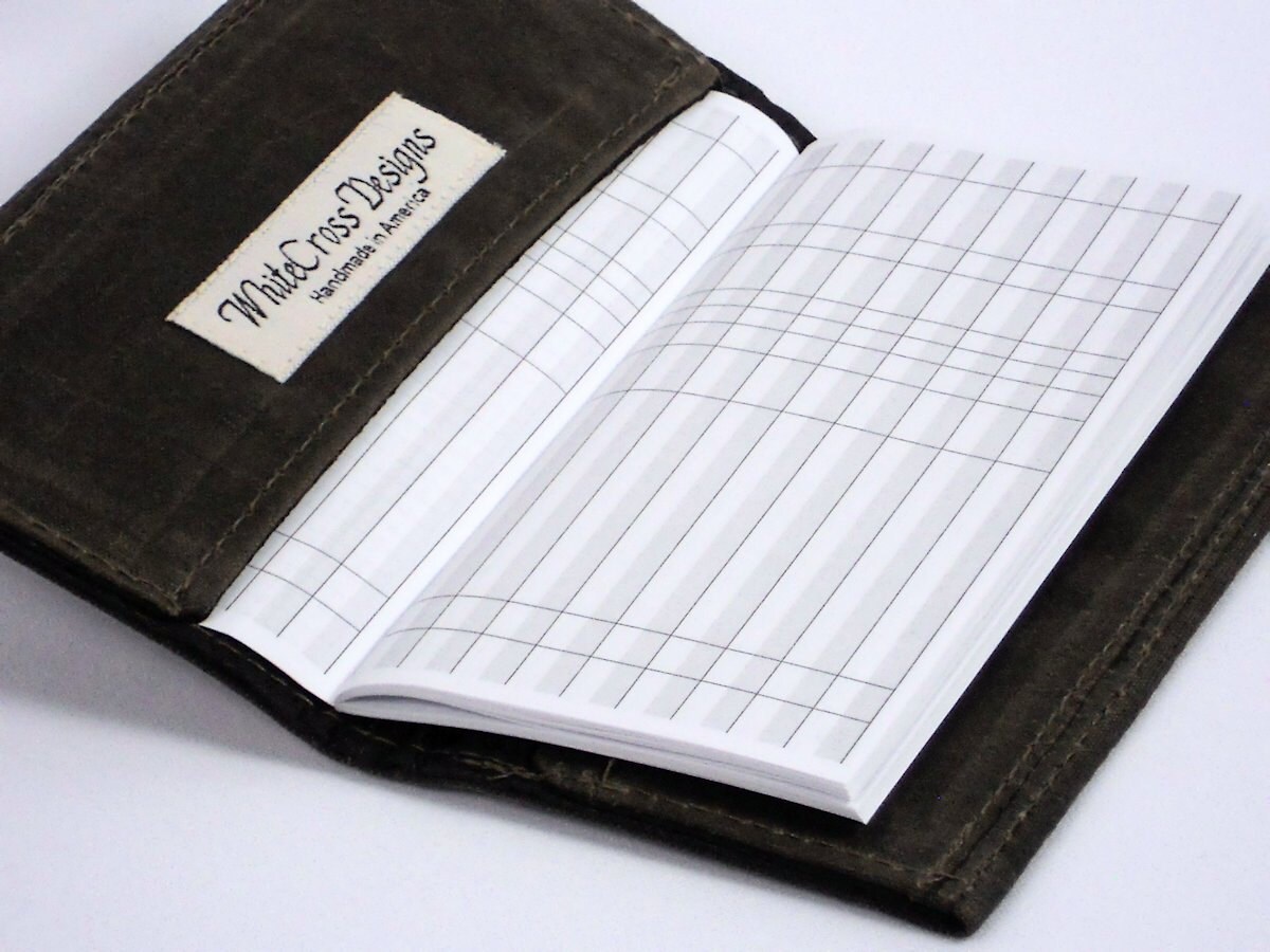 Handmade Brown Checkbook Cover Basic Check Book Unisex - Etsy