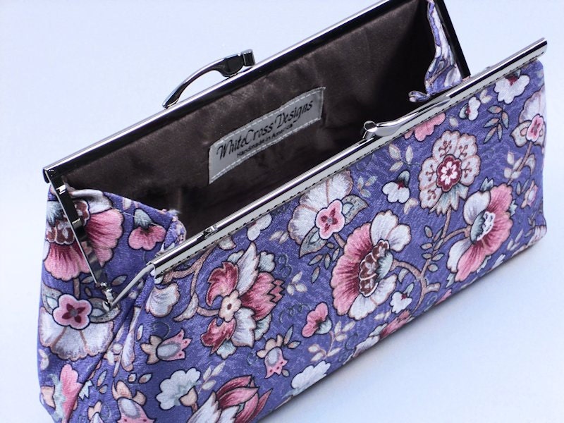 Clutch Purse, Periwinkle Blue Evening Bag, Gift, Handmade by ...