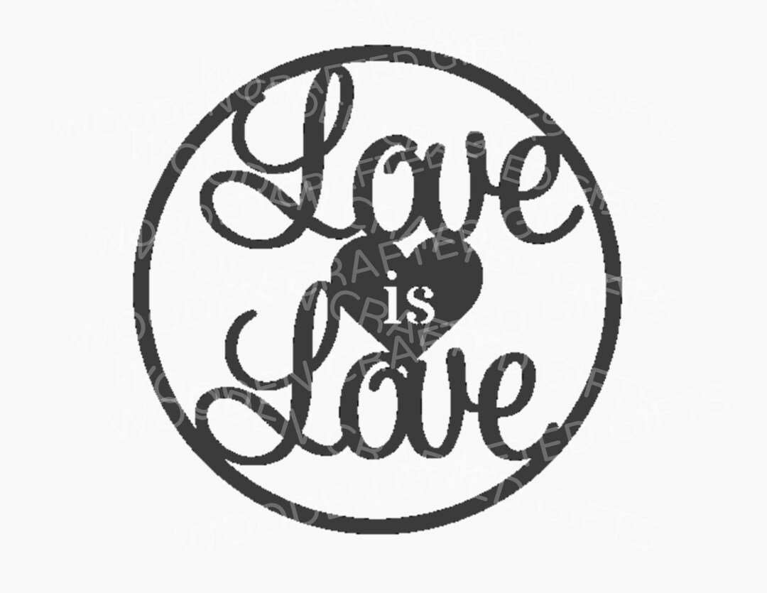 Love is Love Hoop. Svg, Dxf, Cdr, Eps File. Digital File Only - Etsy