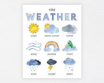 Weather chart | Etsy