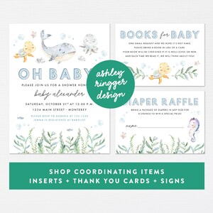 Ocean Baby Shower Games Bundle · Set of 11 · Under the Sea Printable ...