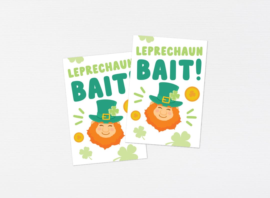 Leprechaun Bait Tags · St. Patrick's Day Printable · Kids Classroom ...