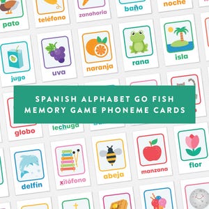 Spanish Alphabet Flashcards · Go Fish Game · Letter Sound Matching for ...