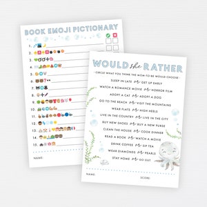 Ocean Baby Shower Games Bundle Set of 11 Under the Sea Printable Party ...