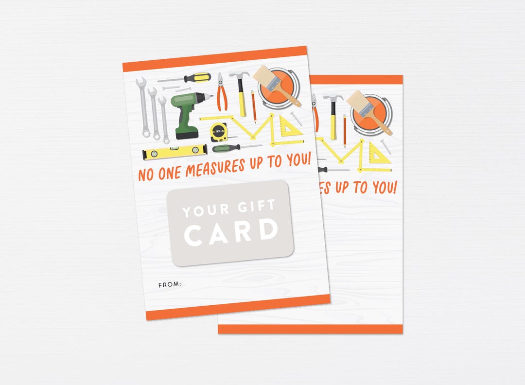 Home Improvement Tool Gift Card Holder · Father's Day Teacher Coach ...