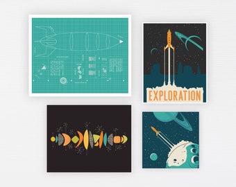 Mid Century Rocket - Etsy