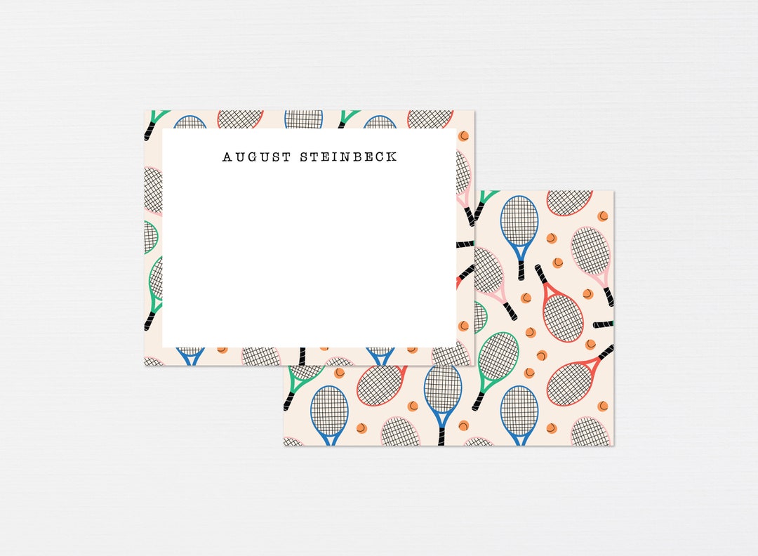 Tennis Stationery · Tennis Racket Monogram Gift · Personalized ...