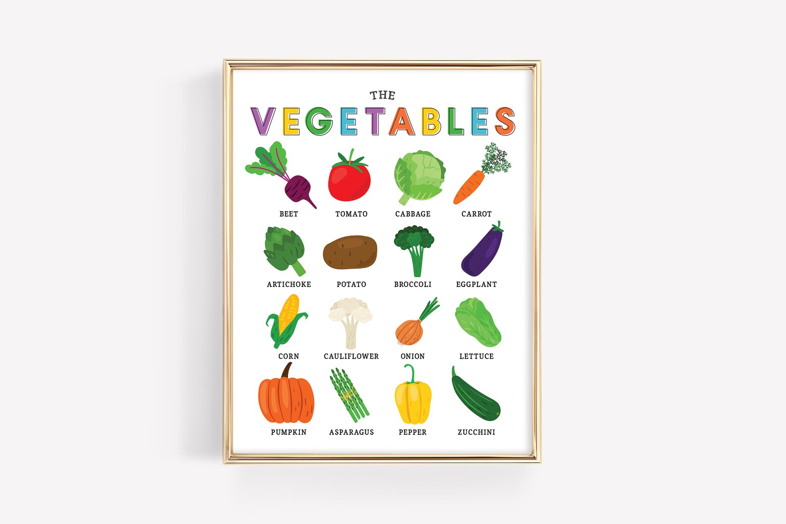 Vegetable Art Education Printable Veggie Homeschool Learning Materials ...