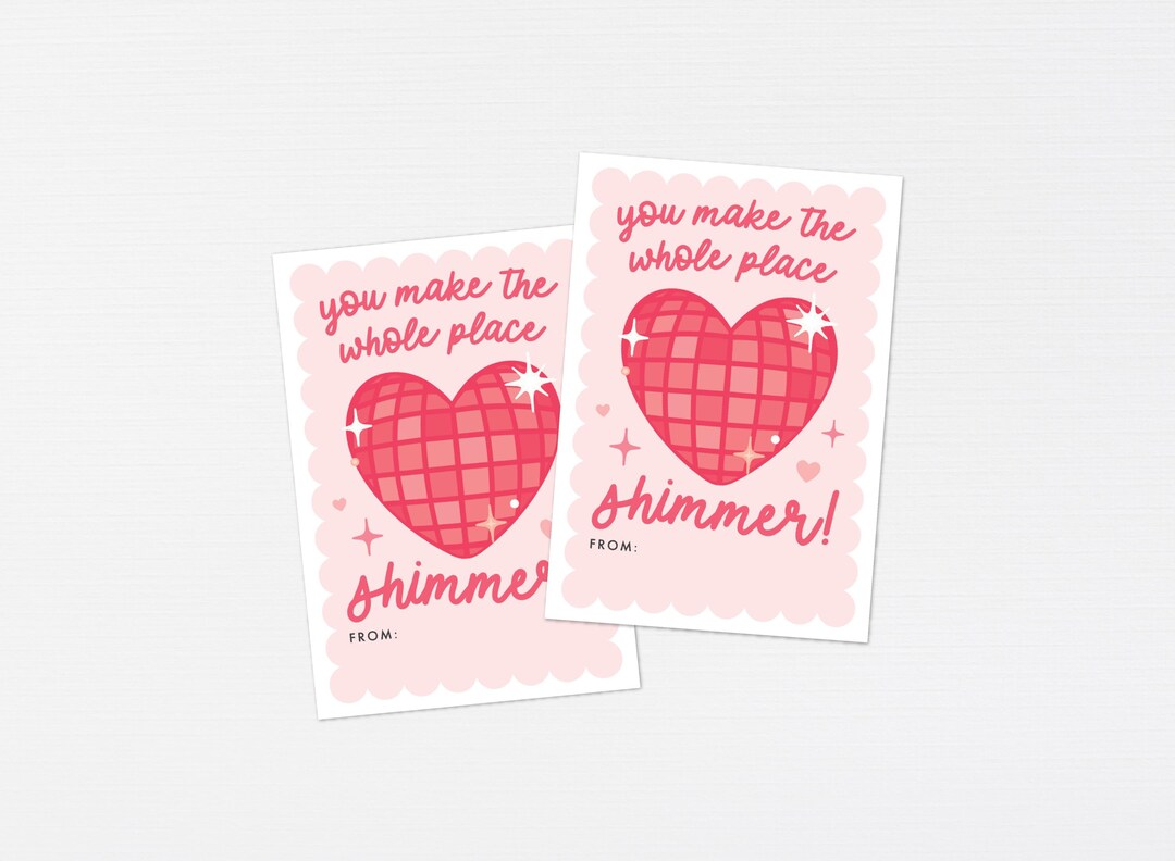 Shimmer Bejeweled Valentines · in My Valentine · Swiftie Disco Ball ...