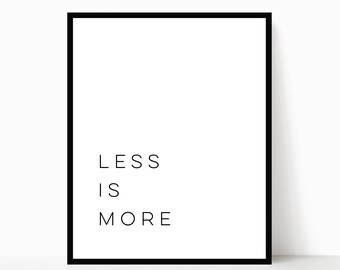 Less is more art | Etsy