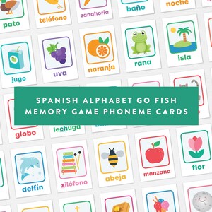 Spanish Alphabet Flashcards · Go Fish Game · Letter Sound Matching for ...