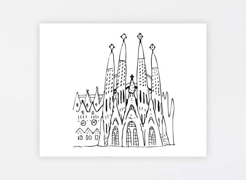 European Landmarks Set of 6 Printable Travel Collage - Etsy