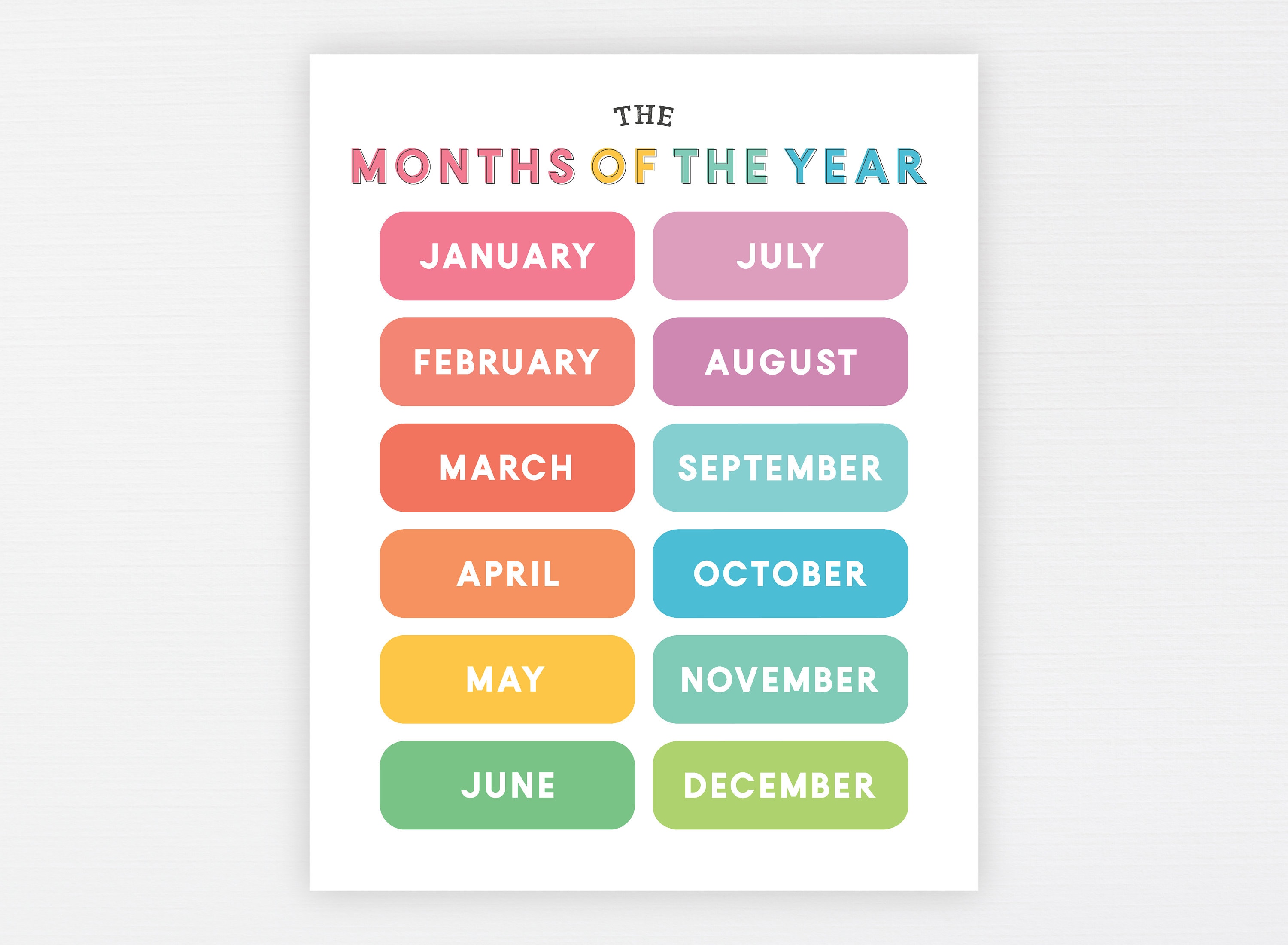 Months Clipart