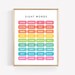 Sight Words (set 3) Education Printable · Reading Spelling Aid ...
