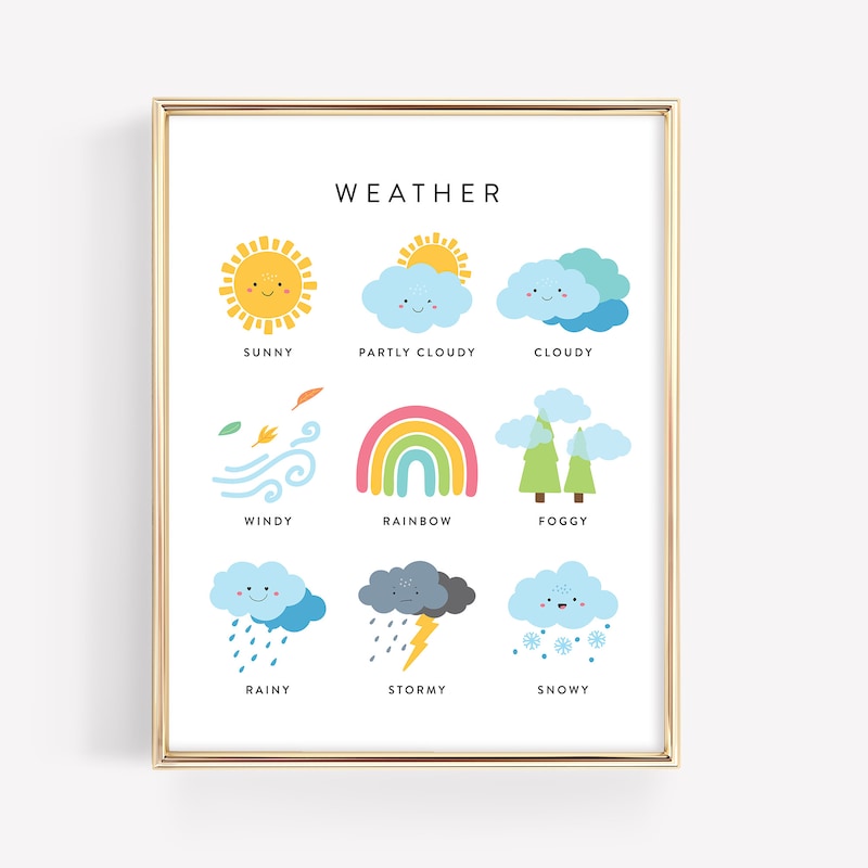 Weather Chart - Etsy