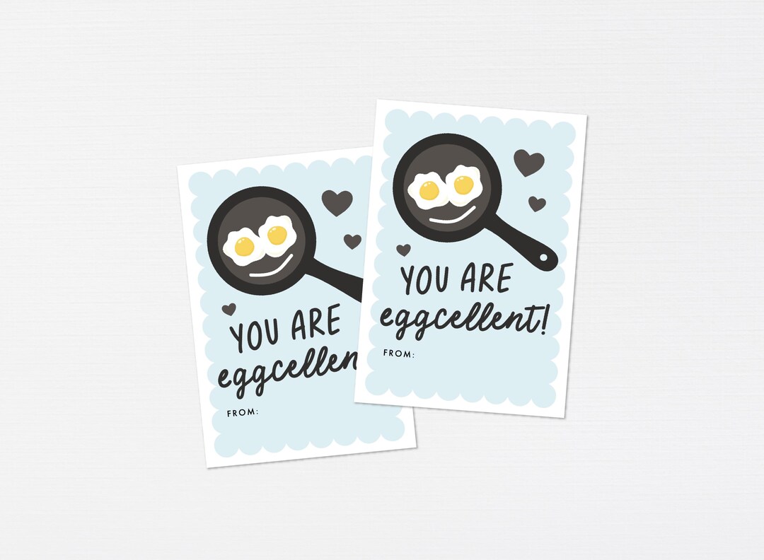 You Are Eggcellent Kids Valentine Tags · Love Heart Egg Printable ...