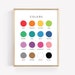 Colors Educational Poster Print Montessori Learn the Colors Art ...