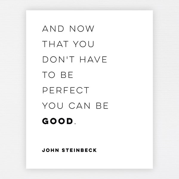 John Steinbeck Quote - Etsy