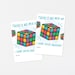 Cube Game Valentine Tags · Rubik's Kids Printable Classroom Valentine ...