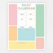 Child Calendar Printable Montessori Preschool Classroom Educational ...