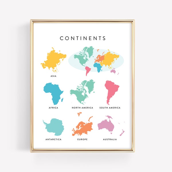 Montessori Map - Etsy