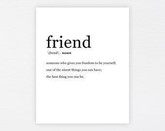 Friend Word Art - Etsy