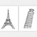 European Landmarks Set of 6 Printable Travel Collage - Etsy