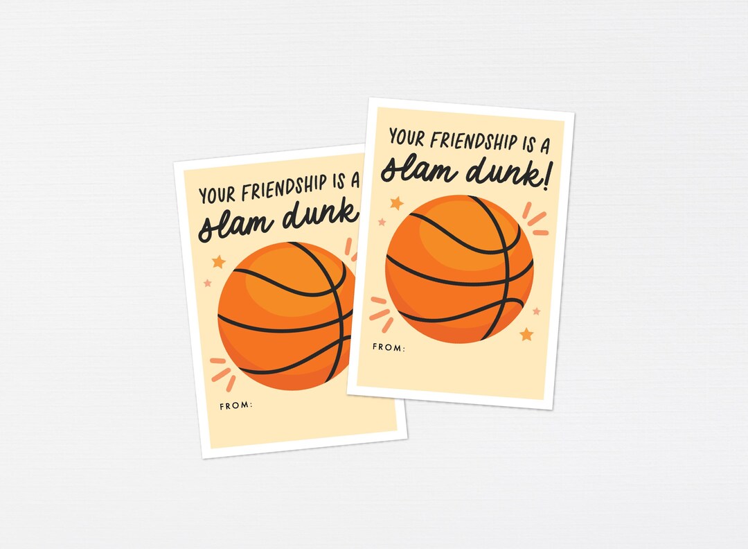 Basketball Kids Valentine Tags · Printable Sports Classroom Favor Tag ...