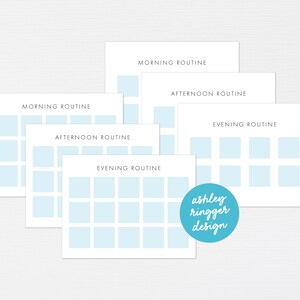 Daily Visual Routine Charts Cards Weekly Daily Chore Bundle Routine ...