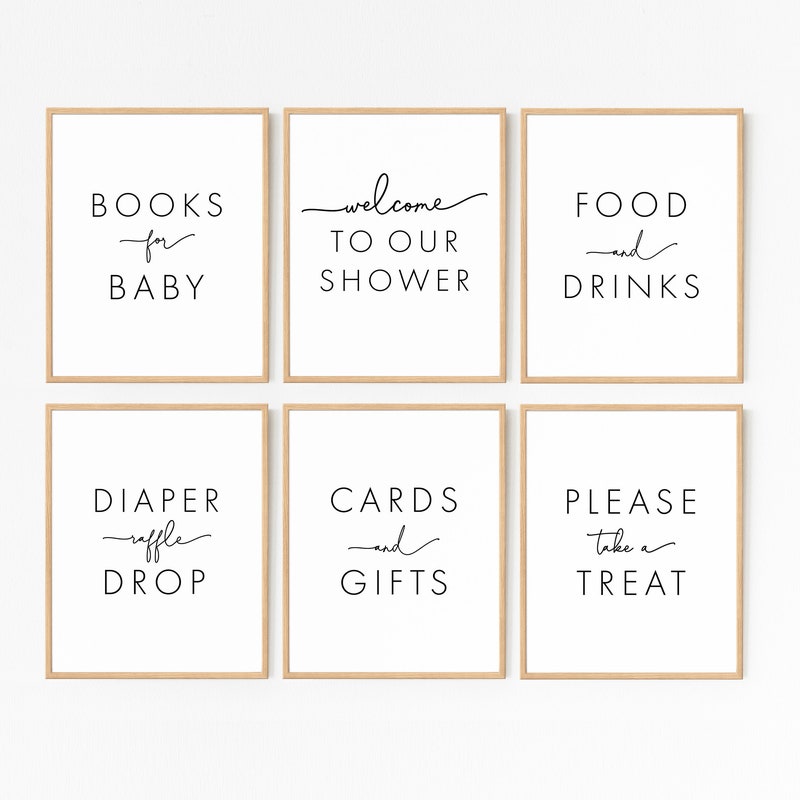 Baby Shower Signs - Etsy
