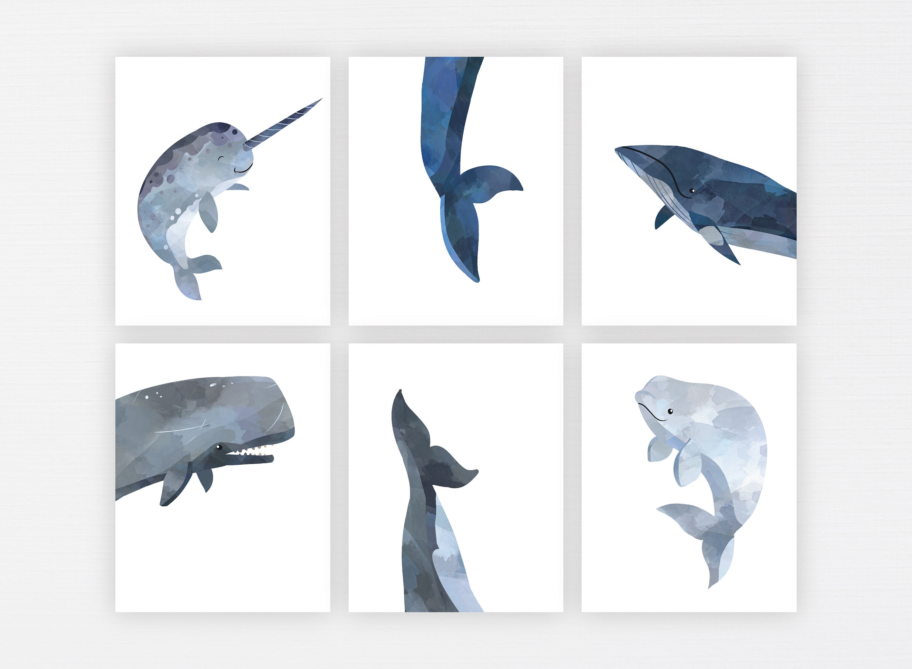 Sea creatures Alphabet poster ABC Animals Watercolor Alphabet | Etsy