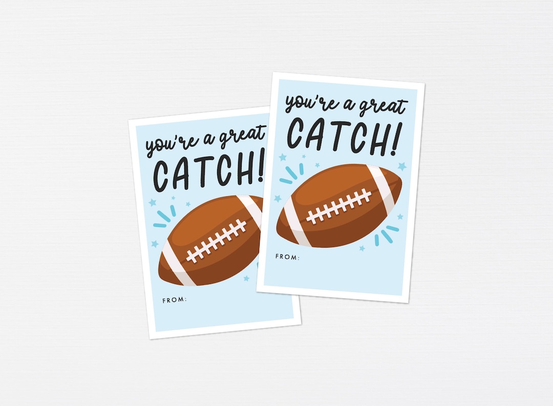 Football Kids Valentine Tags · Printable Sports Classroom Favor Tag ...