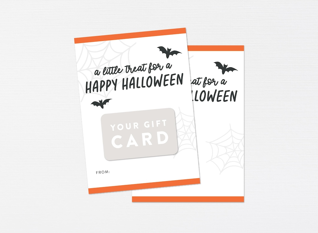 Halloween Gift Card Holder · Trick or Treat Printable Gift Card Sleeve ...