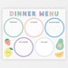 Kids Lunch Planner Printable Weekly Planner Lunch Menu for - Etsy