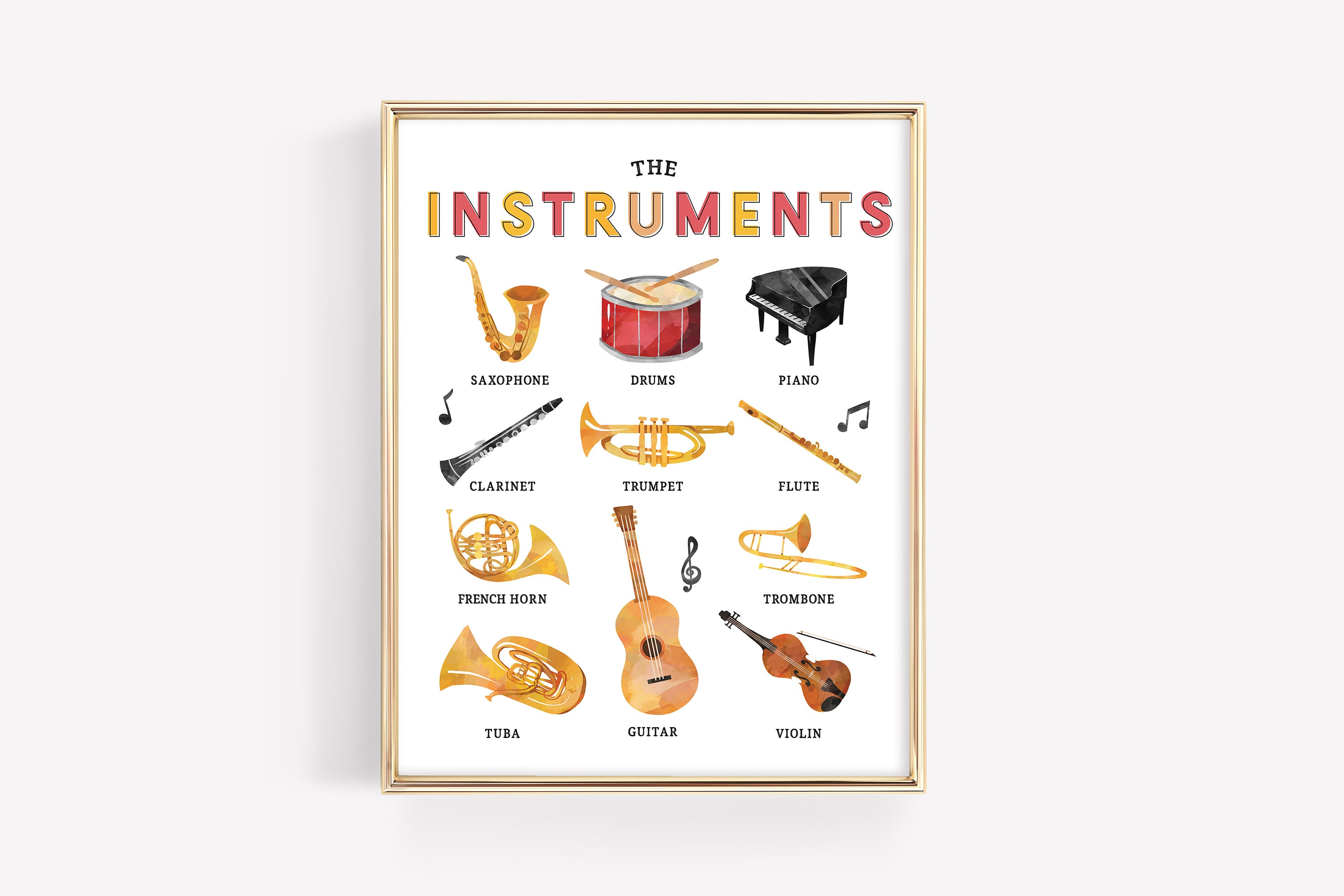 Musical Instruments Education Printable · Music Homeschool Resources ...