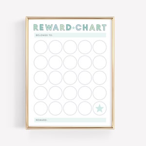 Chore Reward Chart Printable Chore Chart Chore or Potty Training ...