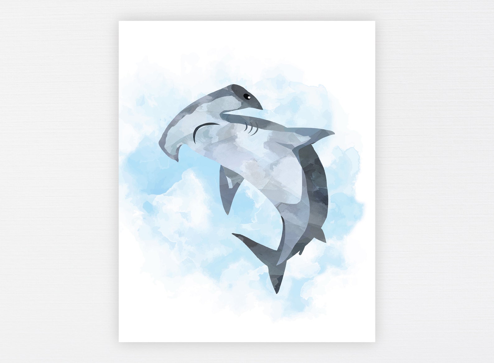 Shark Prints Set of 6 Shark Nursery Ocean Sea Animal - Etsy