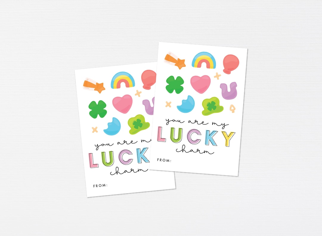 Lucky Charm Tags · St. Patrick's Day Printables · Classroom Treat Kid ...
