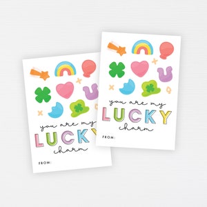 Lucky Charm Tags St. Patrick's Day Printables Classroom Treat Kid Tags ...