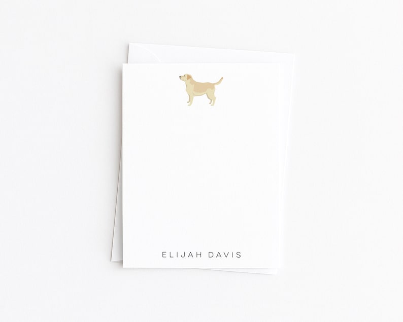 Labrador Retriever Stationery · Yellow Lab Notecards · Dog Lover ...