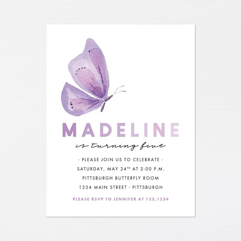 Butterfly Invitation - Etsy