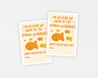Fish Valentine Printable - Etsy