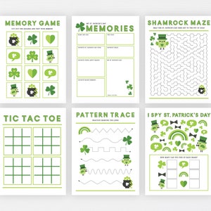 St. Patrick's Day Educational Activity Bundle Holiday Shamrock ...