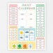 Child Calendar Printable Montessori Preschool Classroom Educational ...